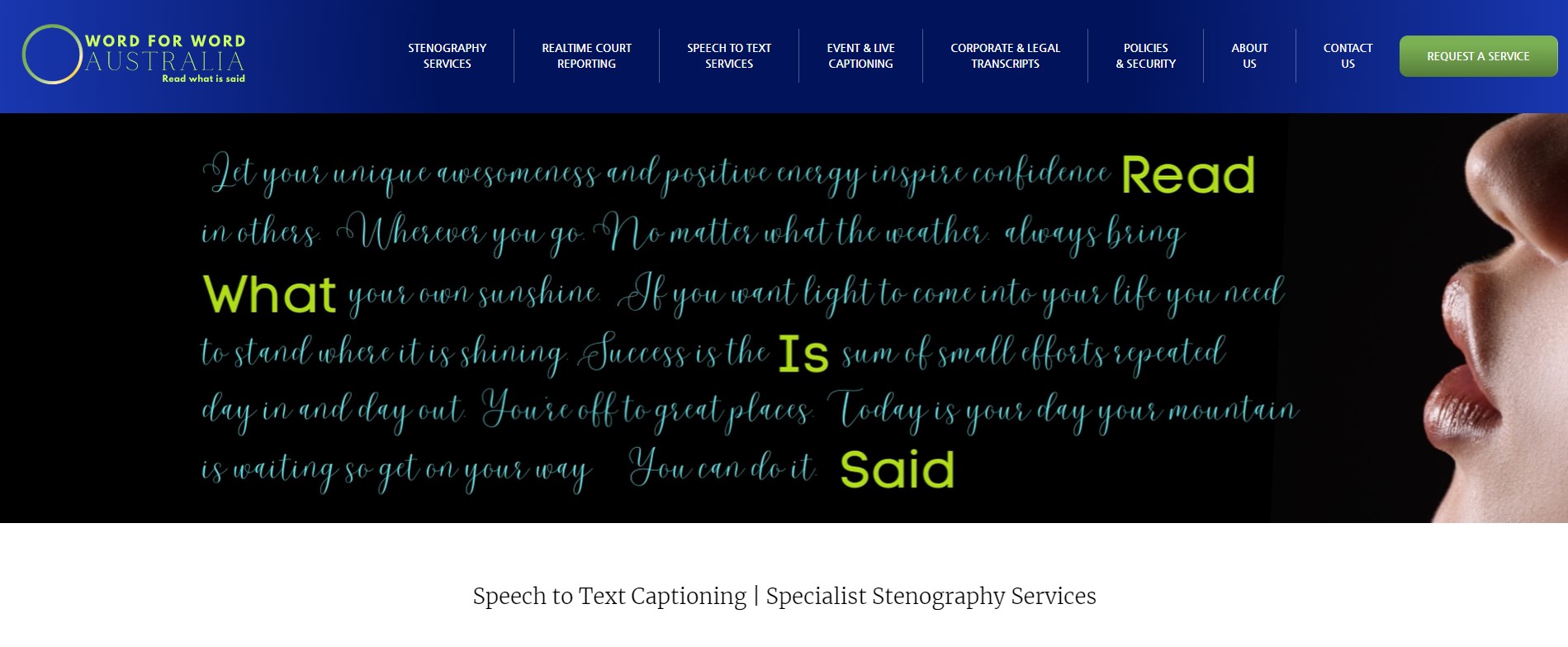 Word for Word Australia - Specialist Stenography Services
